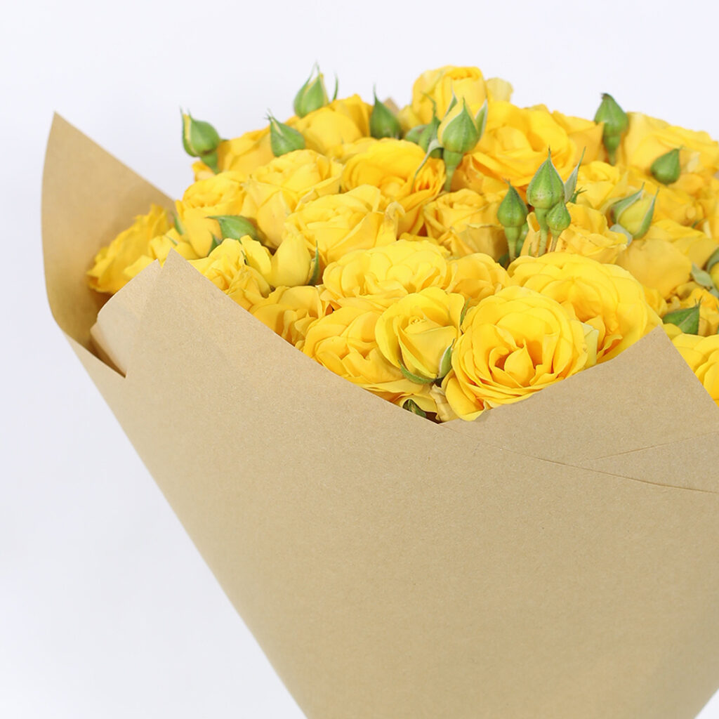 10 Stem Yellow Spray Roses Bouquet | Onlie Flower Delivery Dubai