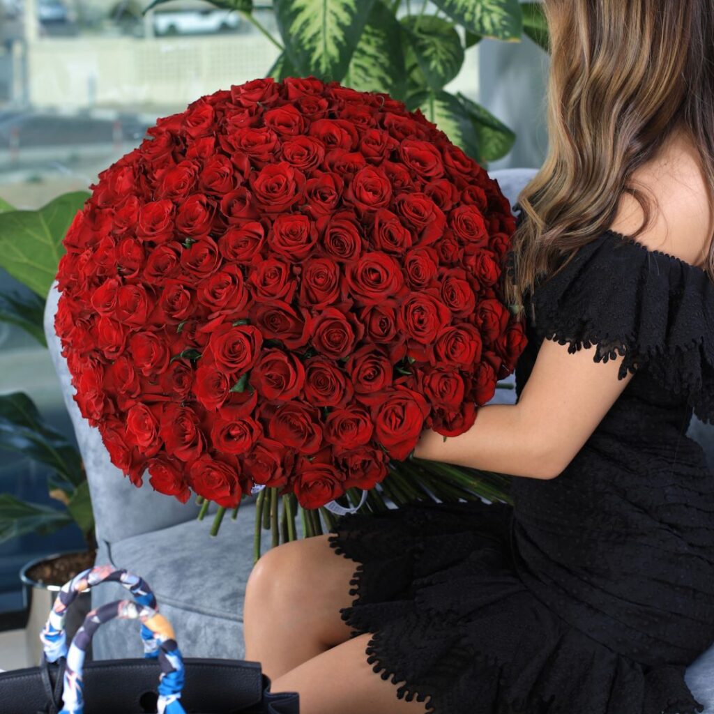 Seductive Red Roses Bouquet - Flower Delivery Dubai, UAE