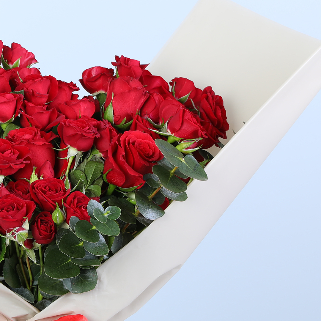 Red Roses & Patchi Heart Box | Romantic Valentine Gift Set