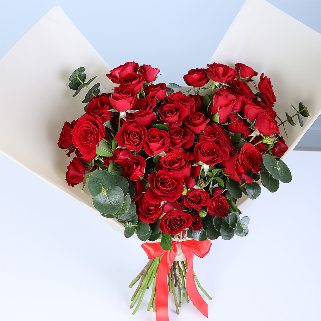 Red Roses & Patchi Heart Box | Romantic Valentine Gift Set
